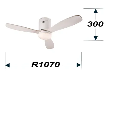 Plafonski ventilator Siroco beli SCHULLER