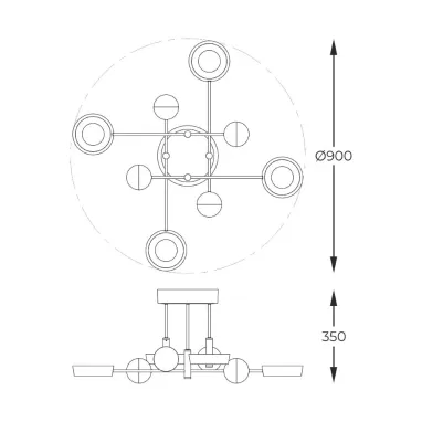 LED plafonska lampa Lara 55W ZUMA LINE