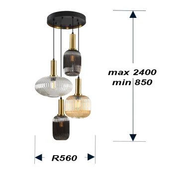 Luster Norma sa okruglom bazom SCHULLER
