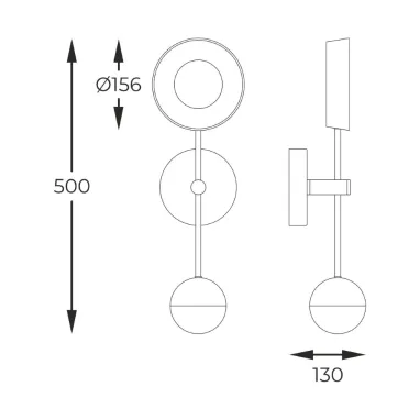 Zidna svetiljka Lara 11W ZUMA LINE