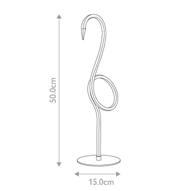 LED stona lampa Flamigo crna ELSTEAD