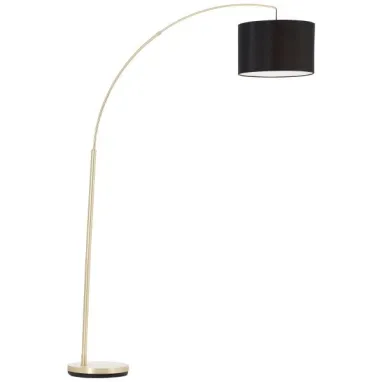 Podna lampa Clarie crna Brilliant