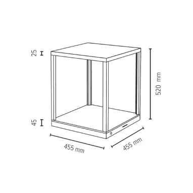 LED podna lampa-stoćić Tavoli BRITOP