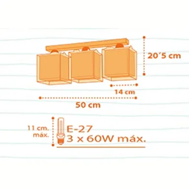 Dečija plafonska lampa Dinos DALBER
