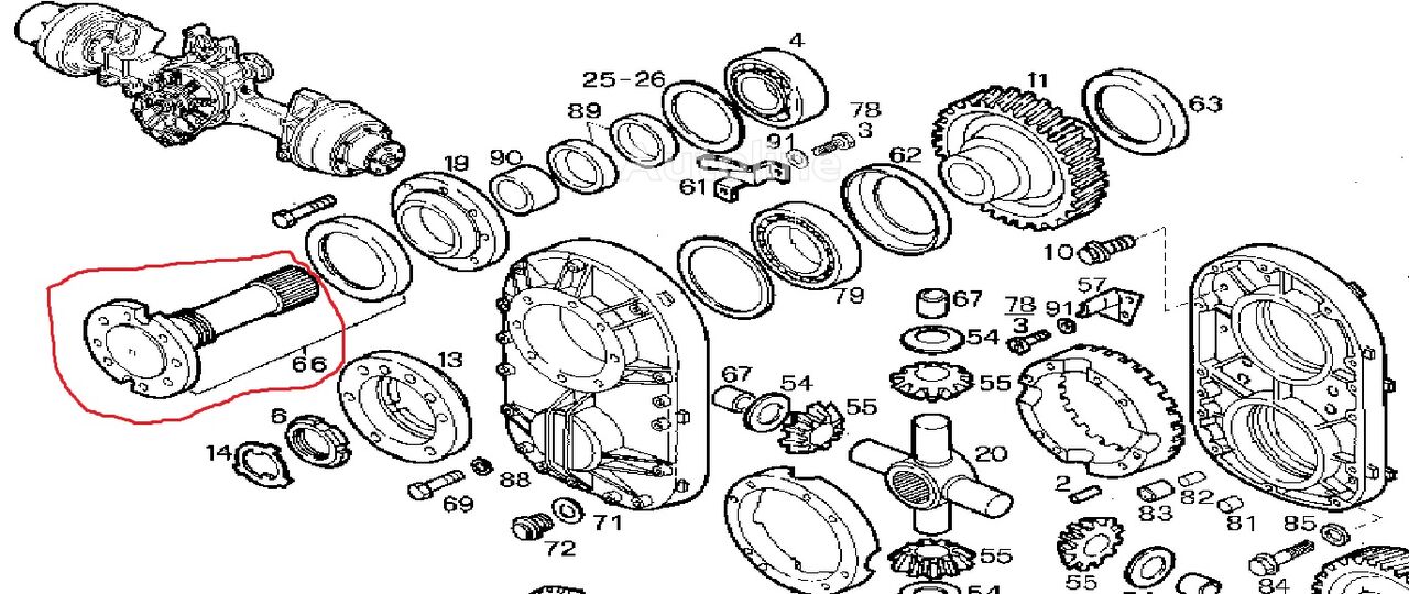 IVECO 170.214 reduktor za 260...330... kamiona