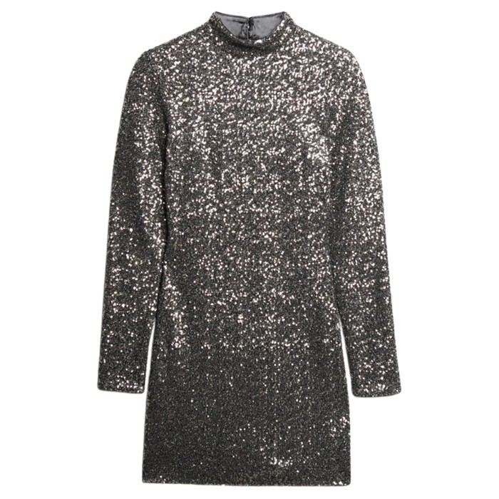 Superdry Sequin Mock Neck haljina