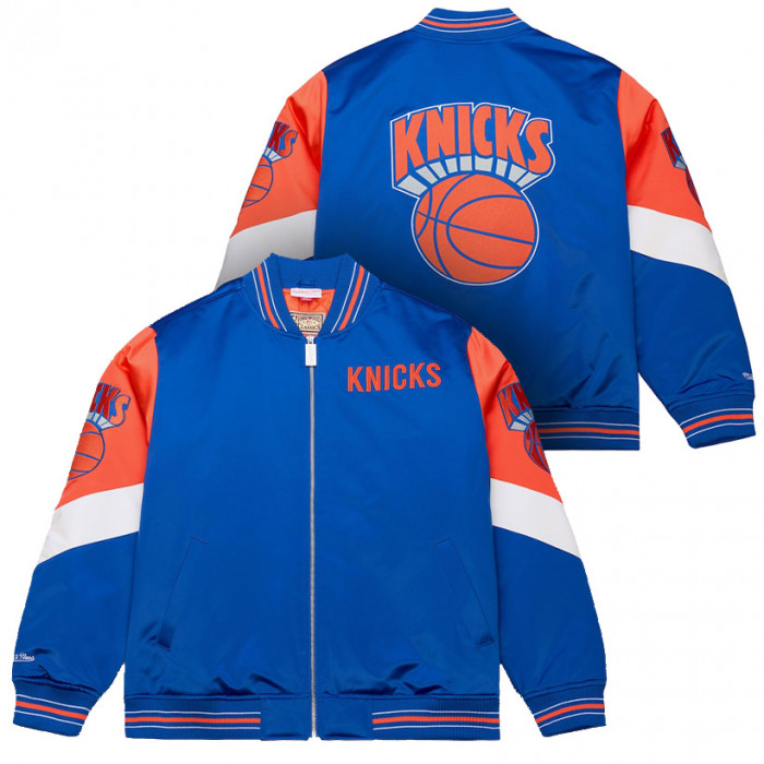 New York Knicks Mitchell and Ness Throw It Back Vintage Heavyweight Satin jakna