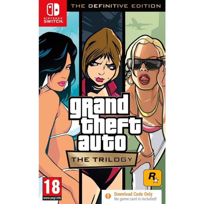 SWITCH Grand Theft Auto Trilogy GTA - The Definitive Edition (Code in a box)
