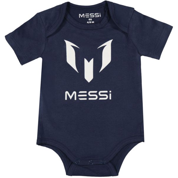 MESSI Bodi za bebe dečake LOGO NVY