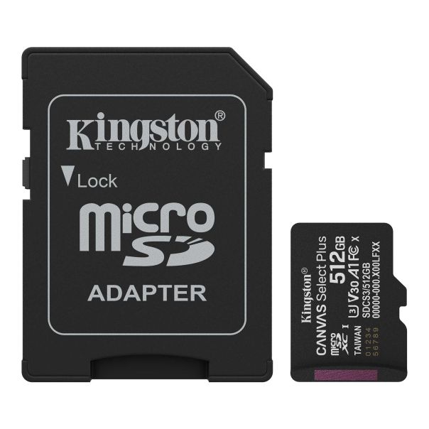 KINGSTON 512GB, MicroSD sa SD adapterom, Canvas Select Plus (SDCS3/512GB)