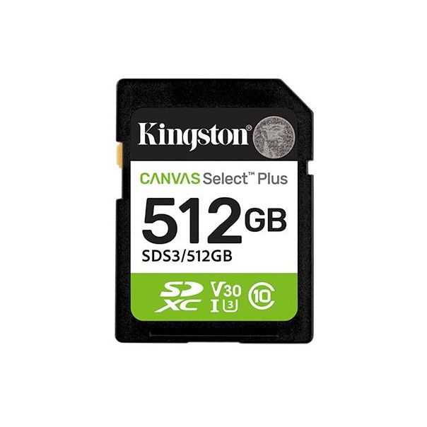 KINGSTON Memorije kartice SDS3/512GB/Canvas Select Plus/Class10 UHS-I/150MB/s
