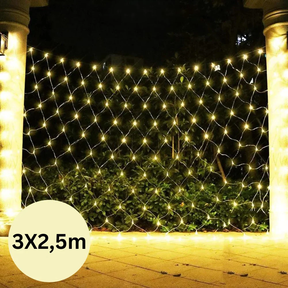 Novogodišnje LED lampice mreža 3x2,5m