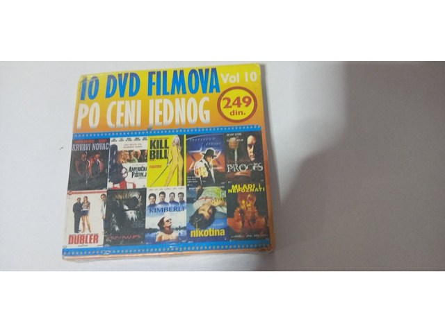 10 DVD Filmova Po Ceni Jednog Volume