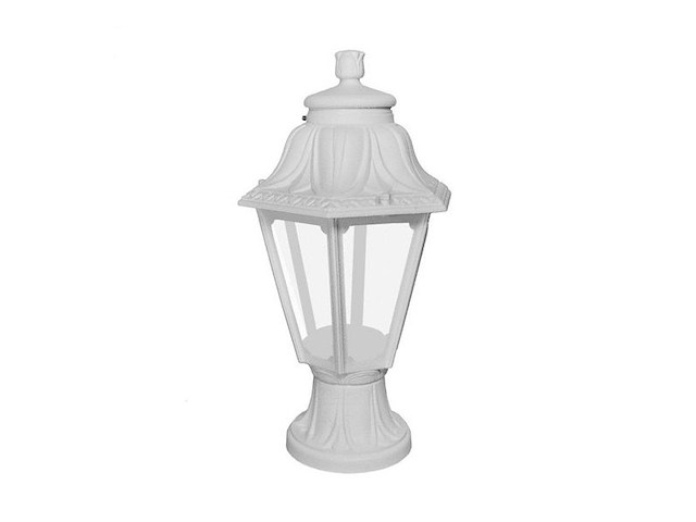 Beli stubni fenjer lampa 39cm Fumagalli
