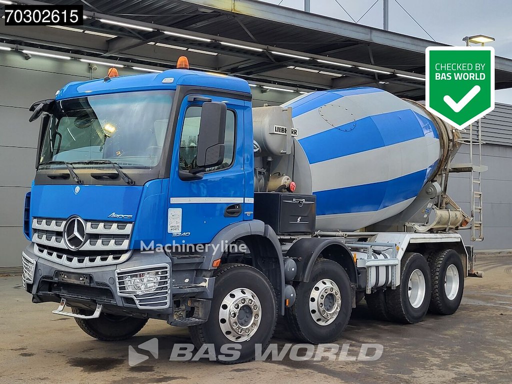 Mercedes-Benz Arocs 3240 8X4 Liebherr 9m3 Mixer Full Spring Euro 6 kamion s mešalicom za beton