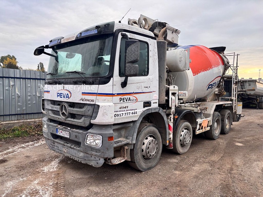 Prodaje se Putzmeister M24-3 na šasiji Mercedes-Benz ACTROS 4141 8X4 + PUTZMEISTER M24-3 kamion s mešalicom za beton na aukciji