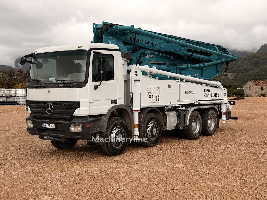 Cifa K41 L XRZ na šasiji Mercedes-Benz 4141 pumpa za beton
