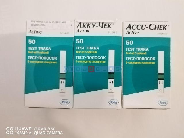 3 kutije test traka Accu-Chek Active