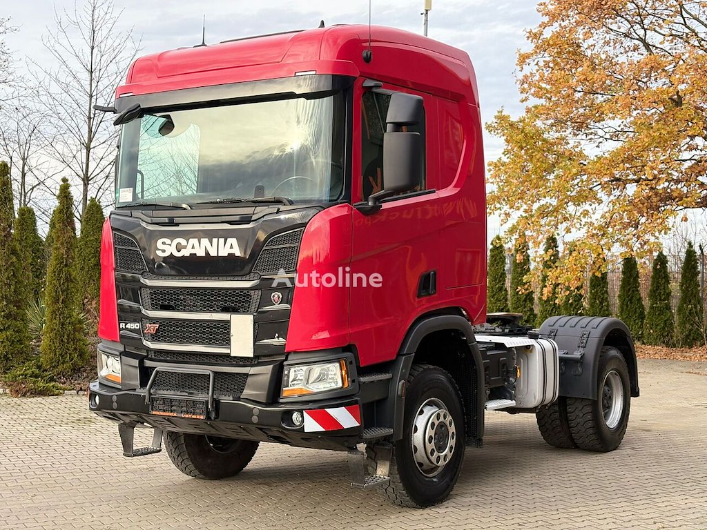 Scania R450 XT 4x4 EURO6 CIĄGNIK SIODŁOWY Z HYDRAULIKĄ WYWROTU tegljač