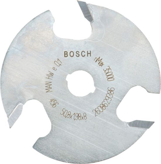 Bosch pločasto glodalo za žlebove 8 mm, D1 50,8 mm, L 2 mm, G 8 mm - 2608629386
