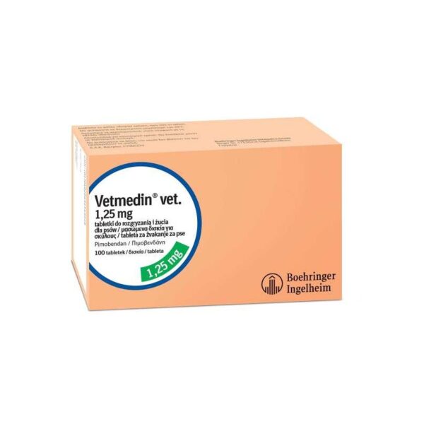 Vetmedin 1,25 mg – 100 tableta