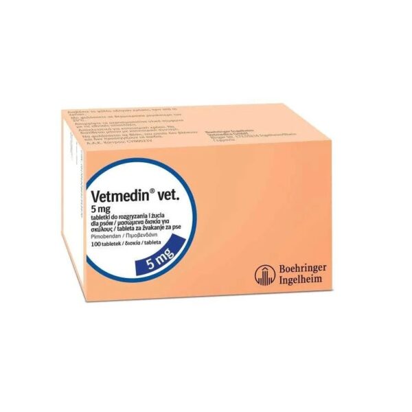 Vetmedin 5 mg – 100 tableta