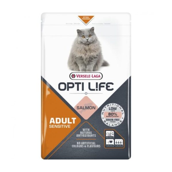 Opti Life Cat Adult Sensitive Salmon – 1 kg