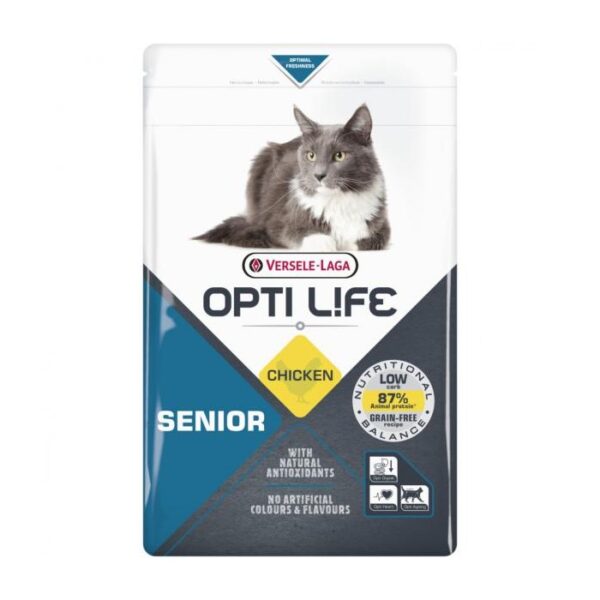 Opti Life Cat Senior Chicken – 1 kg