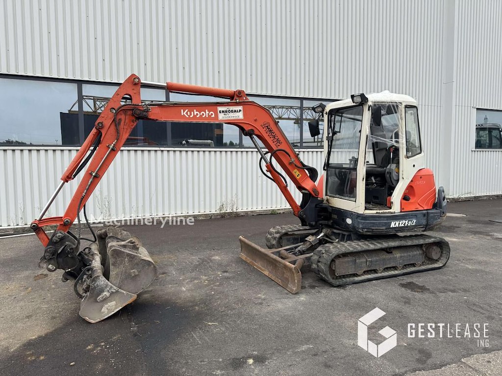 Kubota Series KX 121-3A mini bager nakon udesa