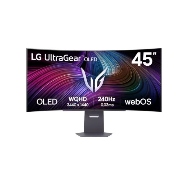 LG 44.5" Curved 45GX90SA-B UltraGear OLED WQHD 240Hz Gaming,1 ms, NVIDIA G-Sync, 1 USB-C,1 DP,2 HDMI,3yw