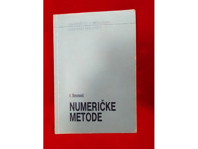 NUMERIČKE METODE V.Simonović