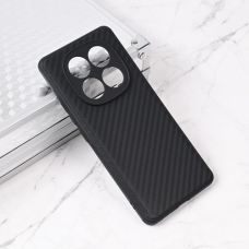 Futrola Carbon fiber za Xiaomi Redmi Note 14 Pro 5G (EU) crna