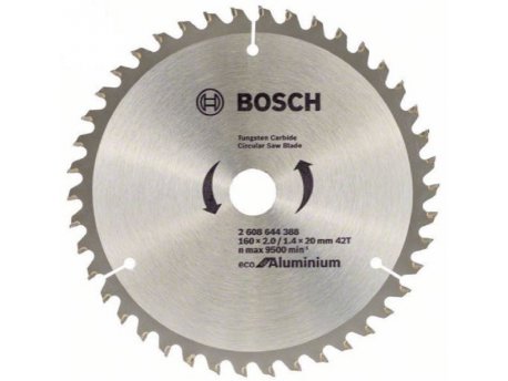 BOSCH List kružne testere Eco for Aluminium 160 x 2.2;1.5 x 20 42 T