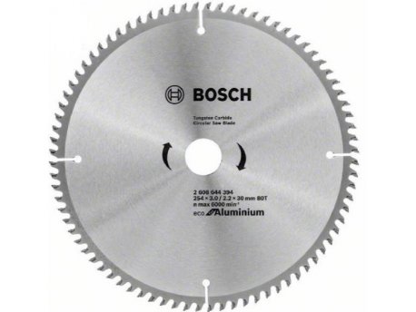 BOSCH List kružne testere Eco for Aluminium 254 x 3.0;2.2 x 30 80 T