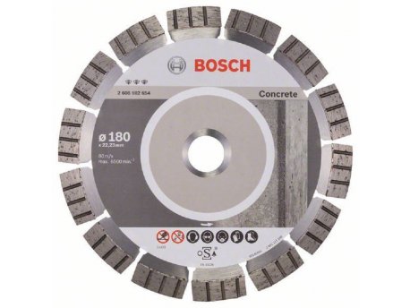 BOSCH Dijamantska rezna ploča Best for Concrete 2608602654, 180 x 22,23 x 2,4 x 12 mm