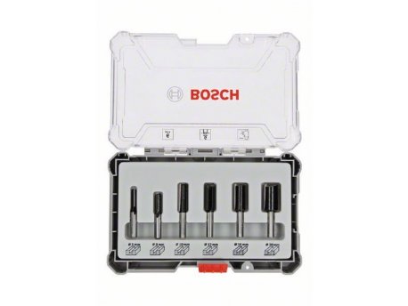 BOSCH Komplet ravnih glodala, 6 komada, držač od 6 mm 2607017465
