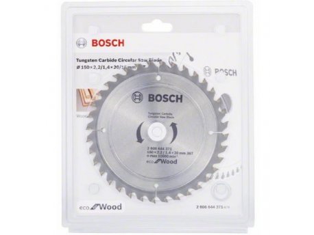 BOSCH List kružne testere Eco for Wood 150 x 2.2;1.4 x 20 36 T