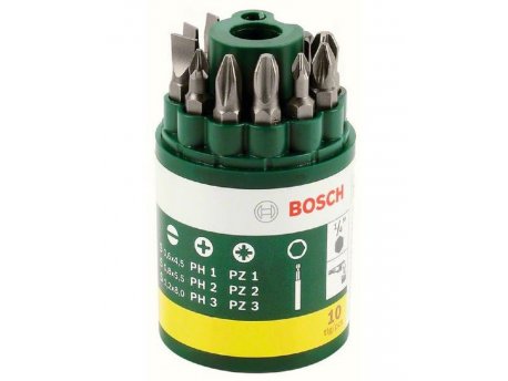 BOSCH 10-delni set bitova odvrtača 2607019452