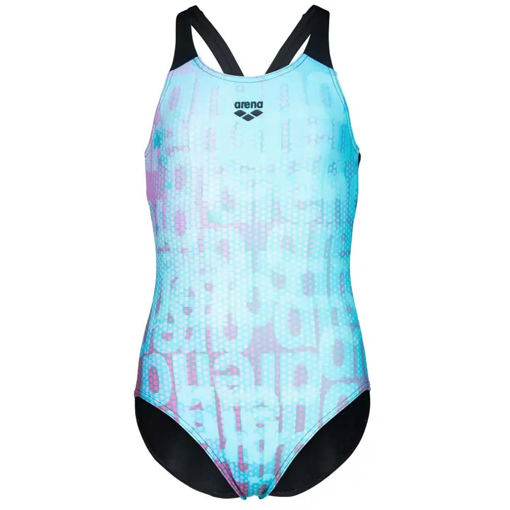 Arena girls multicolours swimsuit v back – 009007-509