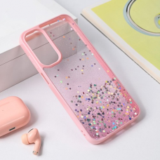 Futrola Frame Glitter za Samsung A256B Galaxy A25 roze