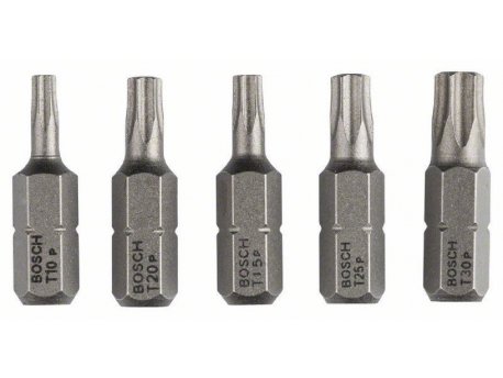 BOSCH 5-delni paket bitova odvrtača ekstra tvrdi (Torx®) 2607001768, T 10; T 15; T 20; T 25; T 30; 25 mm