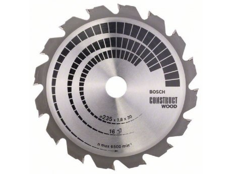 BOSCH List kružne testere Construct Wood 235 x 30;25 x 2.8 mm. 16