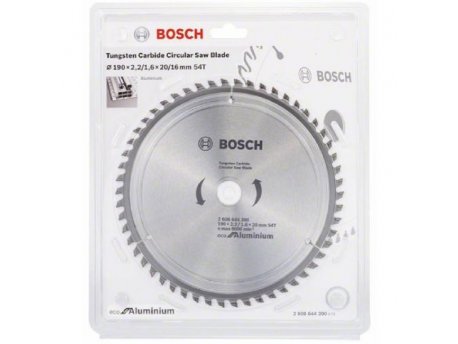 BOSCH List kružne testere Eco for Aluminium 190 x 2.4;1.6 x 20 54 T