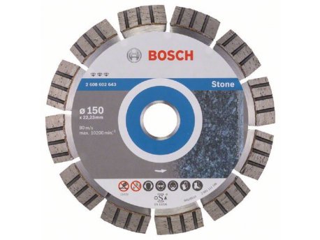 BOSCH Dijamantska rezna ploča Best for Stone 2608602643, 150 x 22,23 x 2,4 x 12 mm