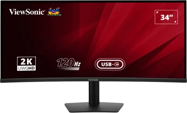 Monitor 34 Viewsonic VA3420C 3440x1440/UWQHD/IPS/21:9/1ms/120Hz/2xHDMI/DP/3xUSB/USB-C/zvučnic/curved