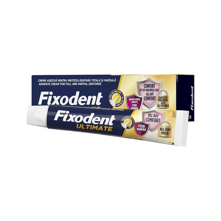 Fixodent ULTIMATE Adhezivna Krema za Fiksaciju Zubnih Proteza 40 g