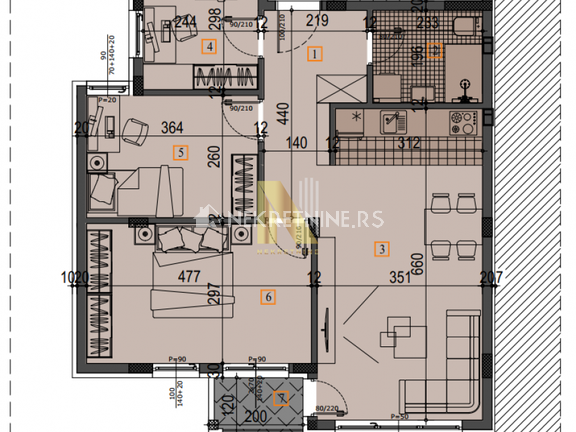 Troiposoban stan u izgradnji - Adice (sa PDV-om)