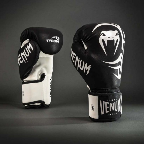 Venum Mike Tyson Replica Rukavice Crno/Bele 10OZ