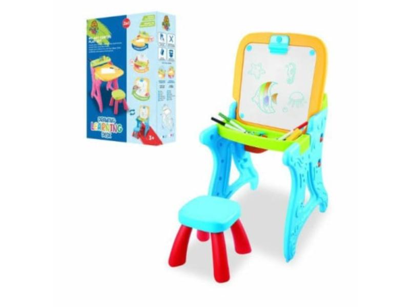 MILLA TOYS STO I TABLA SA STOLICOM PLAVI 2U1 ( 11/71022 )
