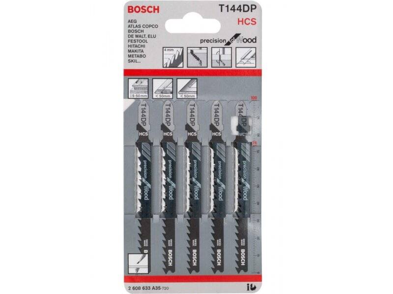 BOSCH LIST UBODNE TESTERE PRECISION FOR WOOD T 144 DP 100 X 4 MM(2608633A35)